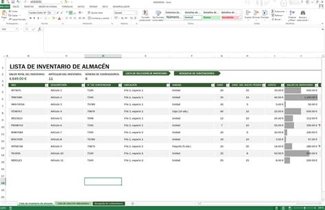 inventario y control de stock con excel ¿es fiable