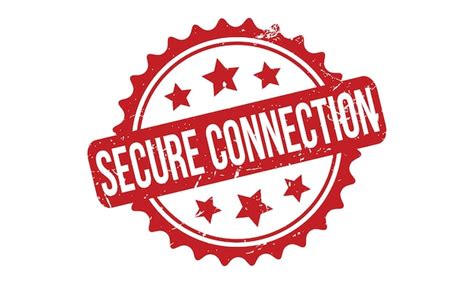 Premium Vector Secure Connection Rubber Stamp Seal Vector