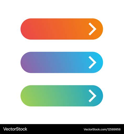 Empty Web Button Set Royalty Free Vector Image