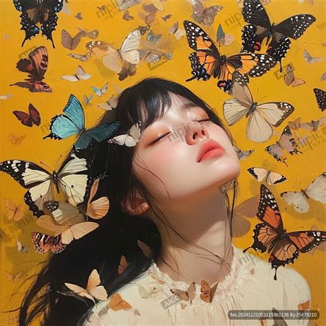 Ai创作图化蝶重生 蝴蝶壁画 装饰油画蝴蝶 油画装饰画蝴蝶 累丝化蝶 蜕变成蝴蝶 艺术化蝶蝴蝶 蝴蝶舞台造型 梦中蝴蝶 网红风装饰画 酒醉的蝶蝴 蝴蝶之梦 大蝴蝶油画 Ins风人物 蝴蝶梦境