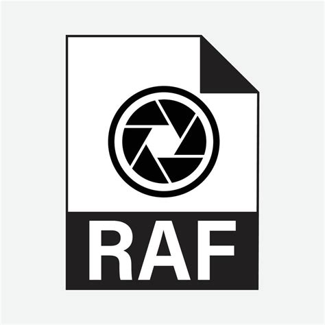 Raf File Formats Icon Vector 20126578 Vector Art At Vecteezy