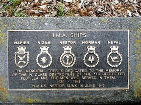 `n` Class Destroyers Monument Australia