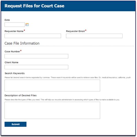 Court Case File Compilation