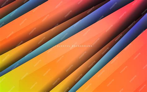 Premium Vector Abstract Papercut Overlap Layer Colorful Background