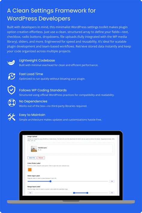 Github Wirefrontwf Settings A Lightweight Developer First Wordpress Settings Framework That