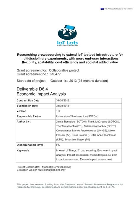pdf deliverable d6 4 economic impact analysis€¦ · the impact of iot