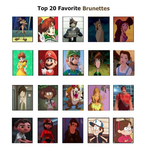 My Top 20 Favorite Brunettes By Dreypare On Deviantart