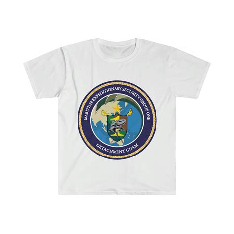 Mesg 1 Det Guam Maritime 遠征保安第一組 美國 海軍藍 T 恤 蝦皮購物