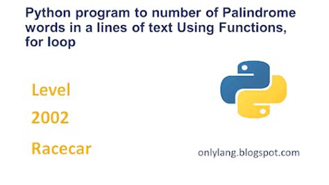 Python Program To Get Number Of Palindrome Words In A Line Of Text