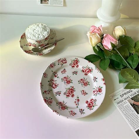 클레이탄 로즈 디저트접시 카페접시 감도 깊은 취향 셀렉트샵 29cm