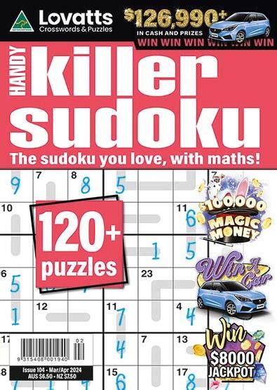 Lovatts Handy Killer Sudoku Magazine Subscription