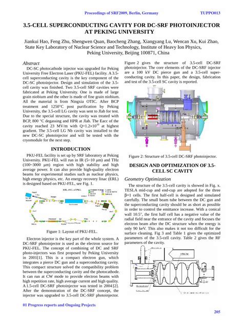 Pdf 3 5 Cell Superconducting Cavity For Dc Srf Photoinjector Epaper Kek Jp Srf2009 Papers