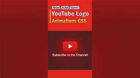 Youtube Logo Animations Of Html And Css Code Youtube Youtube