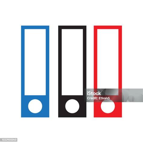 흰색 배경에 바인더 폴더 아이콘입니다 벡터 일러스트입니다 0명에 대한 스톡 벡터 아트 및 기타 이미지 0명 공란 데이터 Istock