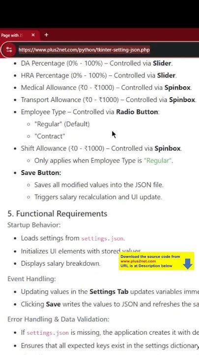 Copy Code For Saving Tkinter App Setting In Json Format File Youtube