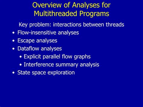 Ppt Analysis Of Multithreaded Programs Powerpoint Presentation Free Download Id782907