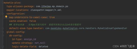Mybatis Plus常用配置mybatis配置mapper扫描路径 Csdn博客