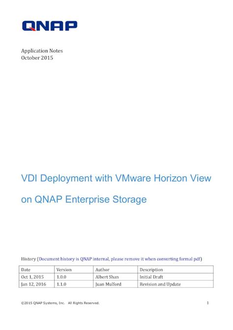 PDF VDI Deployment With VMware Horizon View On QNAP Audentia Gestion Fr VDI Deployment