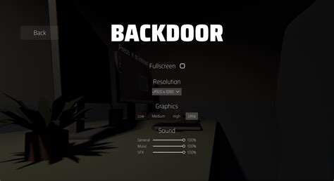 Devlog Entry Clear Objectives And Final Touches Backdoor By Niez Game
