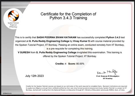 Pythonprogramming Iitbombay Spokentutorial Gprec Coding Certification Tech Python