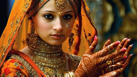 Premium Photo Bridal Mehndi Design