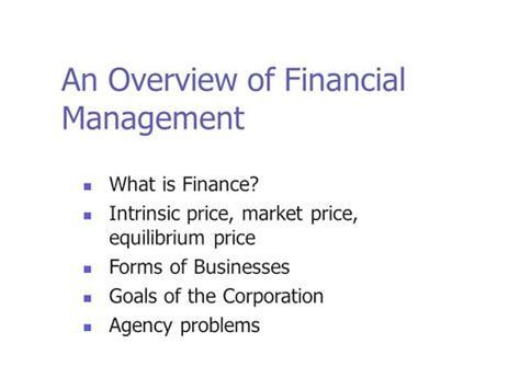 영문 재무관리의 기본개념