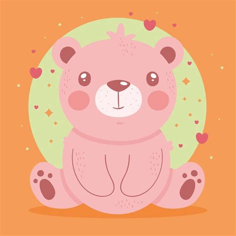 Vectores E Ilustraciones De Oso Bebe Rosa Para Descargar Gratis