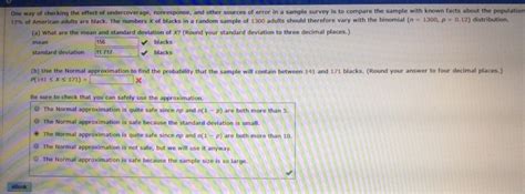 solved one way of checking the effect of undercoverage