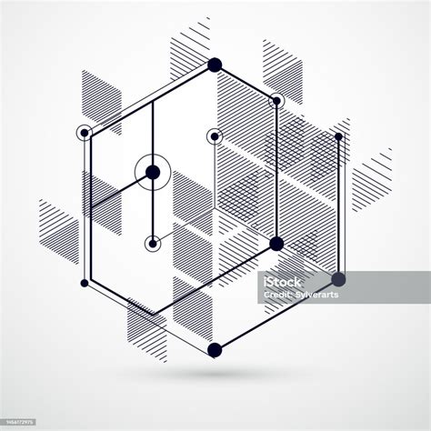 브로셔 전단지 포스터 광고 표지 벡터 추상적 인 현대 배경에 대한 템플릿 3d 흑백 디자인 레이아웃 큐브 육각형 사각형 사각형