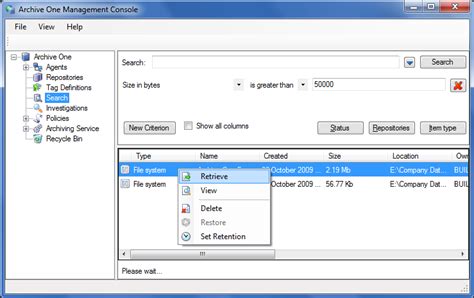archiveone for files search and retrieval barracuda campus
