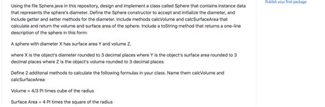 Solved Publish Your First Package Using The File Spherejava