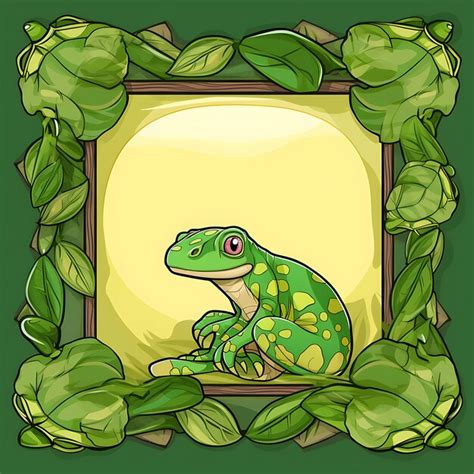 Premium Ai Image Frame Of Green Tree Python Hatchling Sculpt A Frame