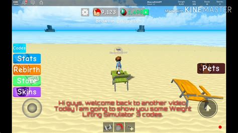 Roblox Weight Lifting Simulator 3 Codes Youtube