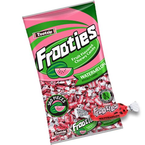 All City Candy Frooties Watermelon Chewy Candy 242 Lb Bulk Bag Bulk Wrapped Tootsie Roll