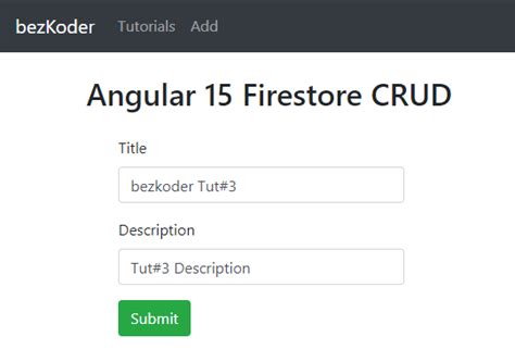 Angular 15 Firestore CRUD Add Get Update Delete Documents With
