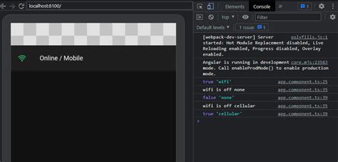 Capacitor Network Network Change Back To WiFi From Mobile Does Not Trigger Network Listener