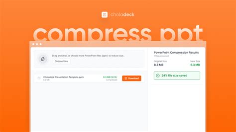 Powerpoint Compressor Tool Reduce Ppt File Size For Free