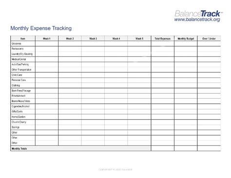 Expense Sheet Examples To Download