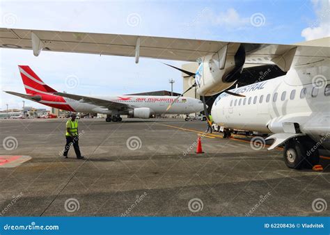 Aerospatiale Alenia Atr 72 Air Austral Editorial Image 62208436