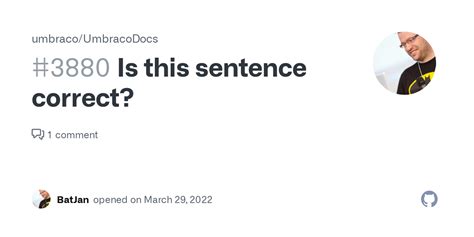 Is This Sentence Correct · Issue 3880 · Umbracoumbracodocs · Github