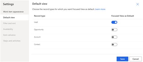 Configure Focused View Microsoft Learn