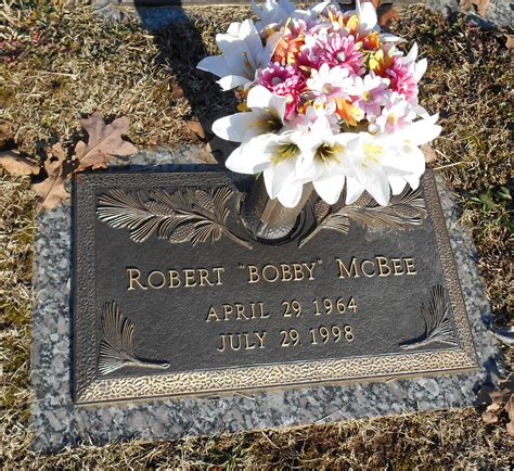 Robert Dee “bobby” Mcbee 1964 1998 Find A Grave Memorial