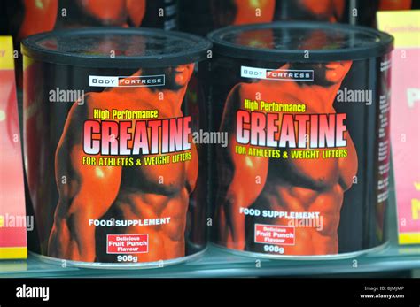 Creatine Bodybuilding Supplement Food Supplement Creatine Stock Photo Alamy