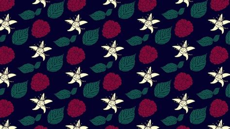 Premium Vector Raspberry Pattern
