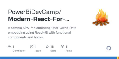 GitHub PowerBiDevCamp Modern React For PowerBI A Sample SPA Implementing User Owns Data