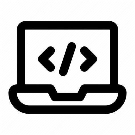 Coding Programming Development Code Laptop Icon Download On