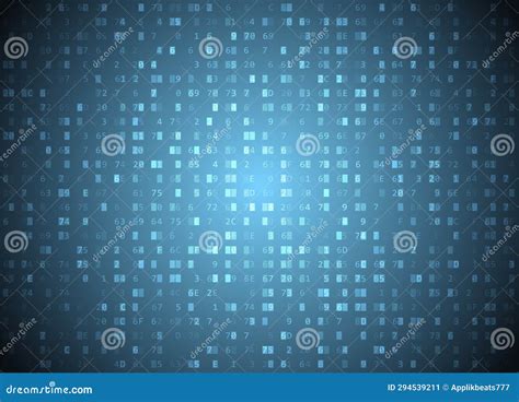 Vector Hexadecimal Code Pale Violet Retro Background Big Data And