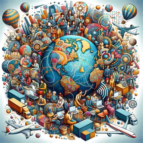 Globalization Poster Unity In Diversity Vibrant Design With Global