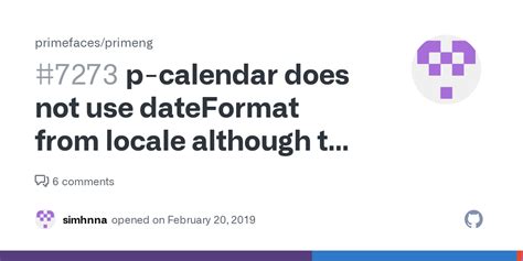 P Calendar Does Not Use Dateformat From Locale Although The Docs Imply It · Issue 7273