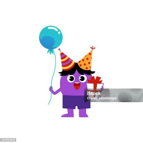 행복 한 생일 몬스터 만화 캐릭터 플랫 벡터 일러스트 격리 생일에 대한 스톡 벡터 아트 및 기타 이미지 생일 몬스터